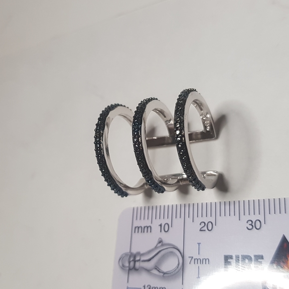 Jewelry | Long 925 Sterling Silver And Blue Ring | Poshmark